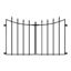 Vigoro 860350 Empire/Westbrook 28 in. Black Steel Decorative Garden ...
