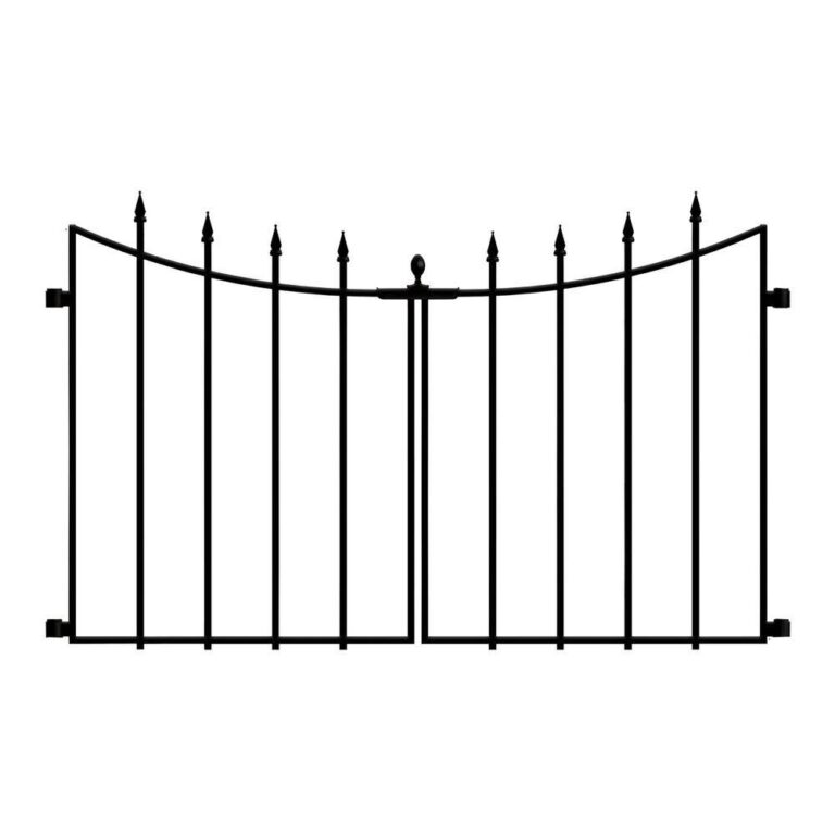 Vigoro 860350 Empire/Westbrook 28 in. Black Steel Decorative Garden ...