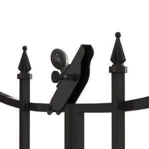 Vigoro 860350 Empire/Westbrook 28 in. Black Steel Decorative Garden ...