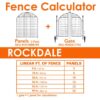 Vigoro 860442 Rockdale 41.9 in. H x 34.8in W Black Metal Garden Fence ...