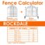 Vigoro 860442 Rockdale 41.9 in. H x 34.8in W Black Metal Garden Fence ...