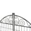 Vigoro 860442 Rockdale 41.9 in. H x 34.8in W Black Metal Garden Fence ...