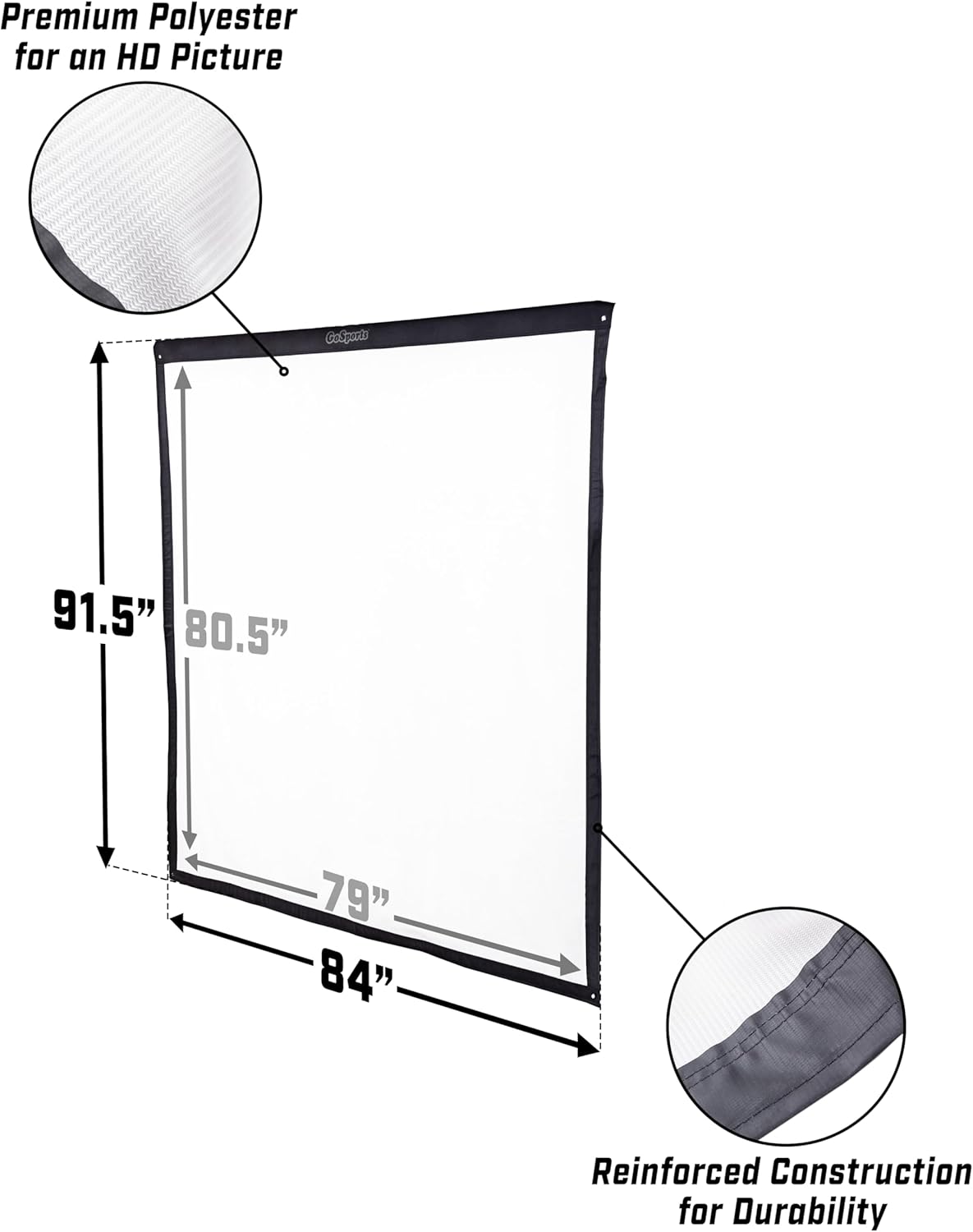 GoSports Golf Simulator Impact Screen 6.5 ft x 7 ft | Bigbigmart.com