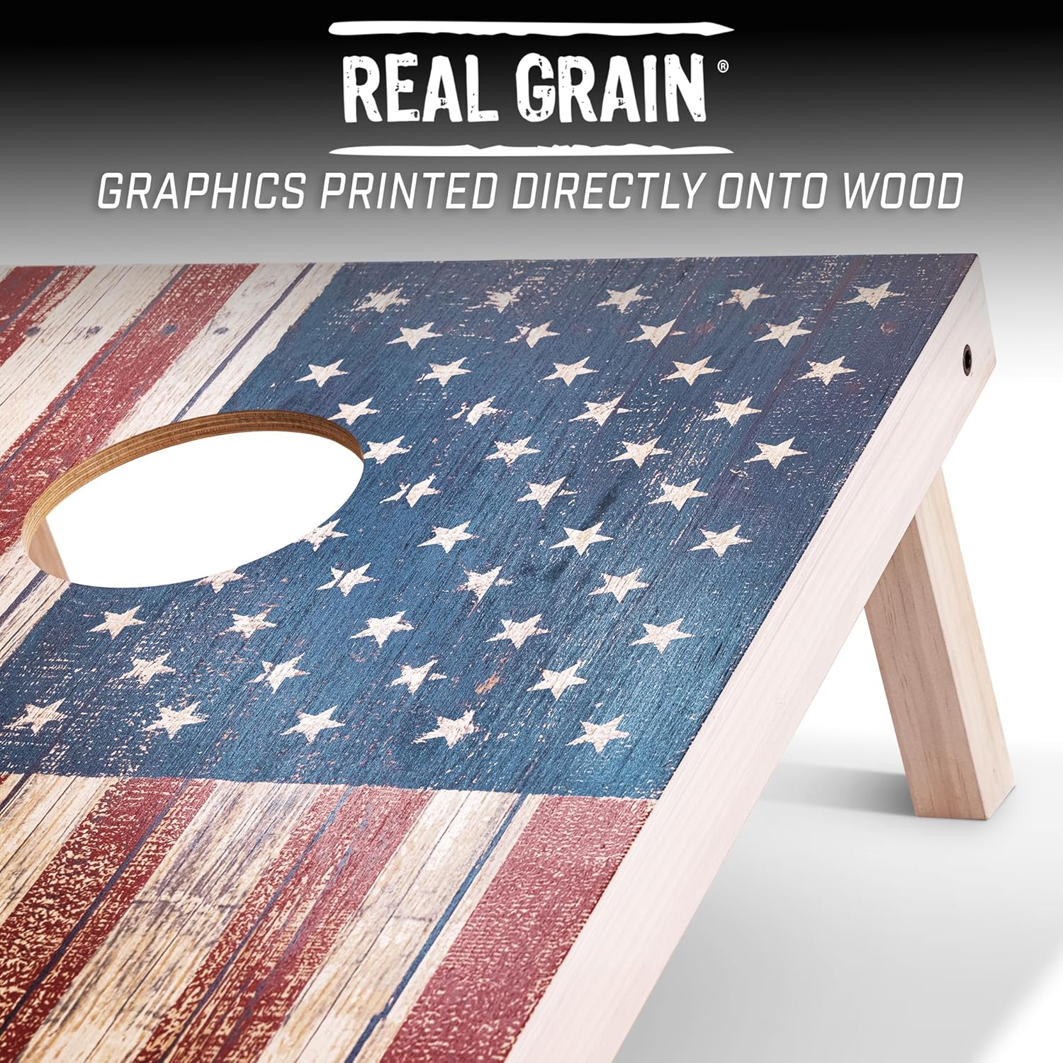 GoSports 4 x 2 ft Regulation Size Wood Cornhole Boards - 10 Vintage ...